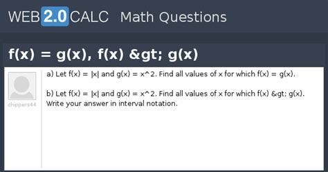 view question f x g x f x g x