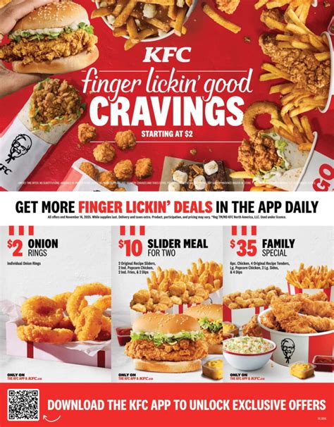 Kfc Canada Latest Deals Coupons And Online Specials