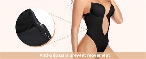 Joyshaper Women Plunging Deep V Neck Strapless Backless Bodysuit