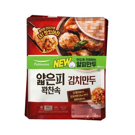 풀무원 얇은피 꽉찬 속 김치 만두 400g 2 홈플러스