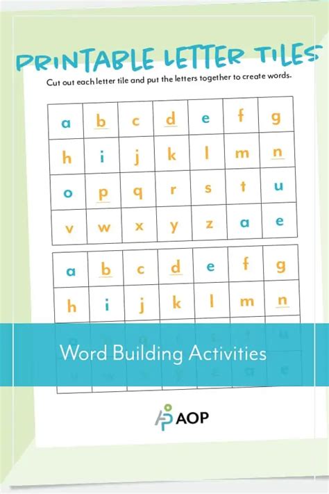 Free Printable Letter Tiles