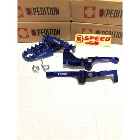 Promo Foot Step Cnc Expedition Plus Handle Lipat Klx Dtracker Crf