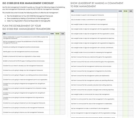 Risk Management Policy Template Iso 31000