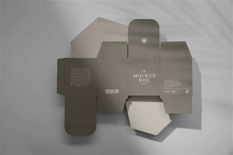 Unfolded Rectangle Box Mockup Psd High Quality Free Psd Templates For Download