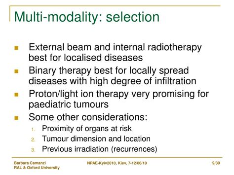 PPT Toward A Multi Modality Approach To Radiotherapy For Cancer Treatment In UK Unity Is