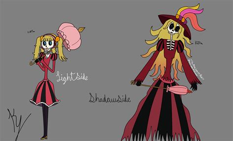 Rattelle Lightside and Shadowside forms (based on old art I made) : r/yokaiwatch