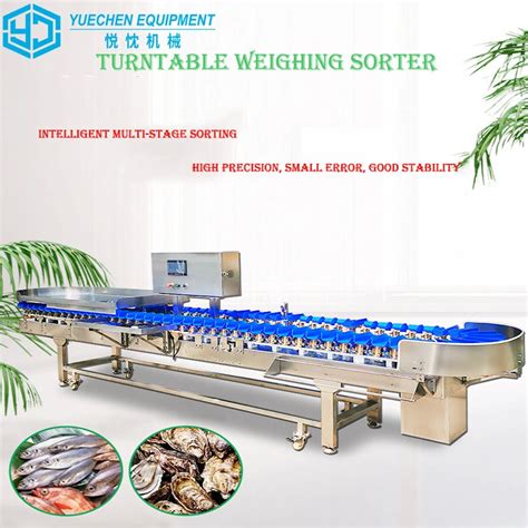 Tray Weight Sorting Machine Food Sorting Machinery Chicken Meat Grading