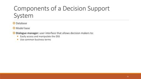 Decision Support System And Management Information System Pptx