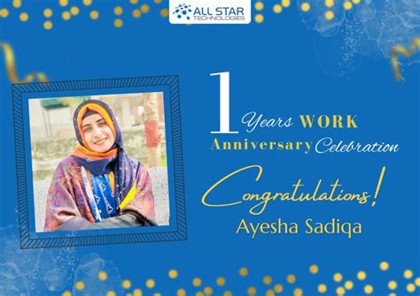Ayesha Sadiqa On Linkedin Webdevelopment Allstarcompany Careeranniversary