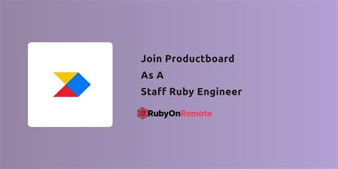 Productboard Is Hiring Remotely A Staff Ruby Engineer Rrubyonremote