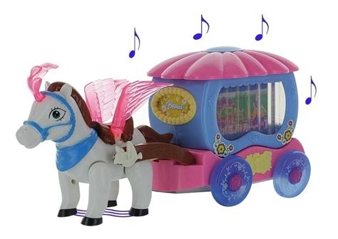 Carruaje De Caballo De Juguete Con Luces Movimiento Y Música 55000