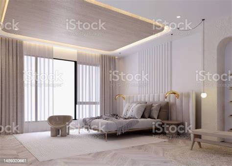 3d 렌더링 3d 그림 인테리어 장면 및 모형 현대 스칸디나비아 스타일의 침실 침실에 대한 스톡 사진 및 기타 이미지 침실 스칸디나비아 반도 모던 양식 Istock
