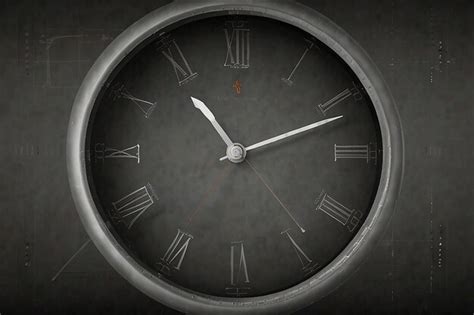 Premium Photo Relativity Of Time Clock With Variablespeed Hands