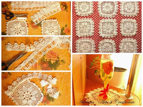 Reciclare Creativa Mileuri Din Macrame Si Dantela