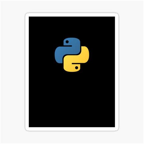 Python Logo Sticker For Sale By Moodydesigns21 Redbubble