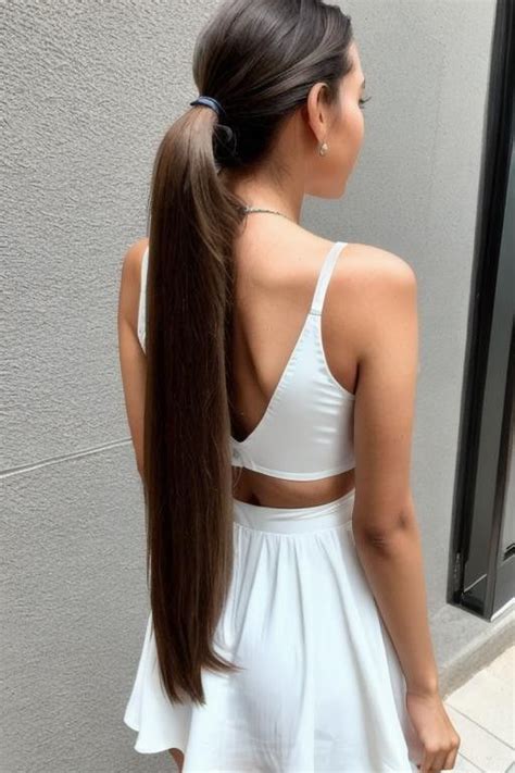 Very Long Ponytail Long Hair Ponytail Long Silky Hair Extremely