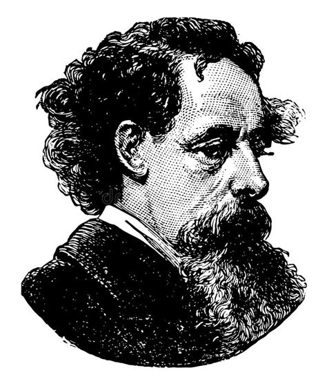 Charles Dickens Portrait Stock Vector Illustration Of Great 125545189