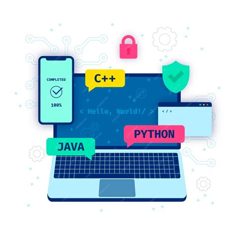 Premium Vector App Development Concept