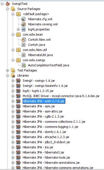 Creating An Autocomplete Text Field In Java Using Swingx Edwins Journey