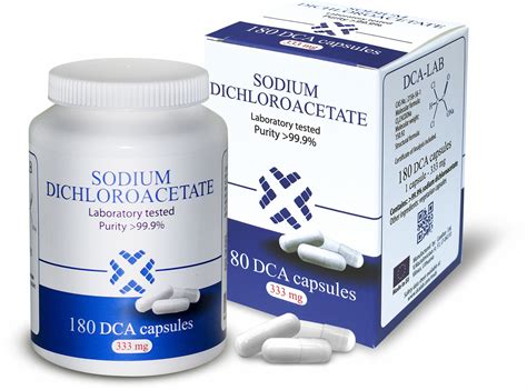Dca Sodium Dichloroacetate 333mg Purity 999 Made In Europe 180