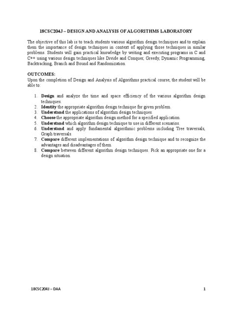 Daa Lab Manual 11 Pdf Time Complexity Computer Programming