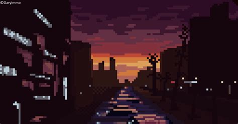 風景 像素画风景练习 Garyimmo鹦鹉人のイラスト Pixiv