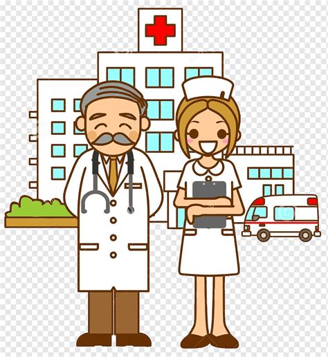 Médico Enfermería Atención Enfermera Hospital Médico Dibujos Animados