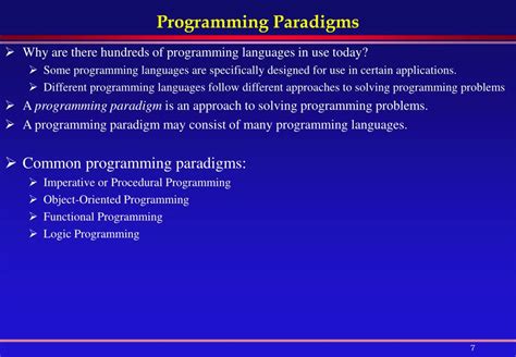 PPT Overview Of Programming Paradigms PowerPoint Presentation Free