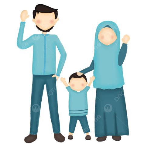 Heureuse Famille Musulmane
