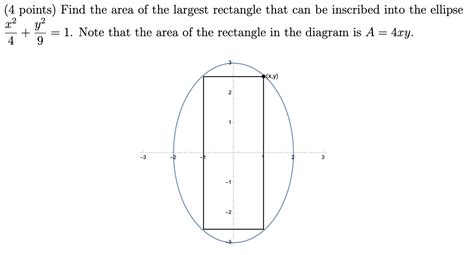solved 4 points find the area of the largest rectangle