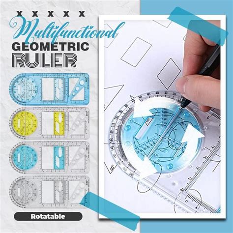 Multifunction Drawing Ruler Ruler Geometric Drawing Geometric