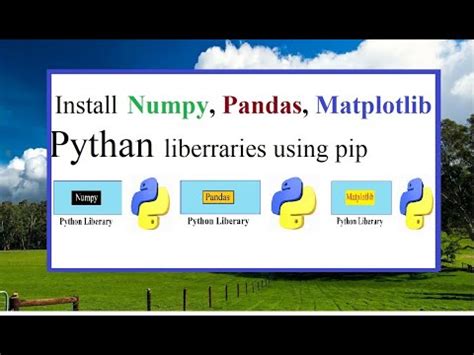 Installation Of Python Liberaries Pandas Numpy And Matplotlib Using