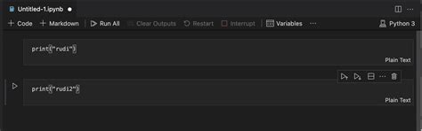 Running Plain Text Code Cells Is A No Op · Issue 129804 · Microsoft
