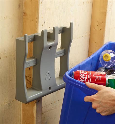 Bin Brackets Storage Hacks Diy Storage Hacks Recycling Bin Storage
