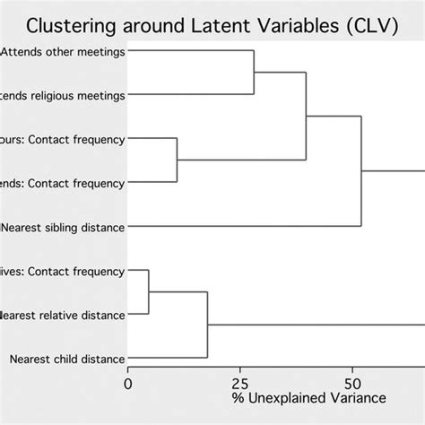 Clustering Around Latent Variables Analysis Of The Social Network Items