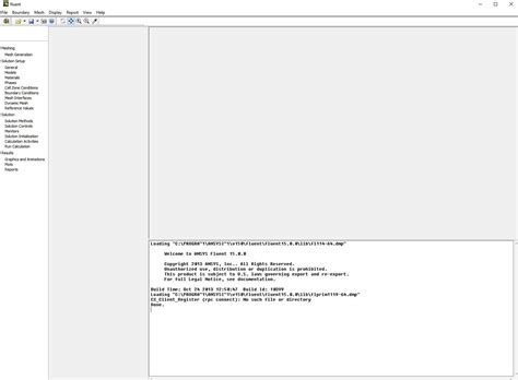problem in opening fluent