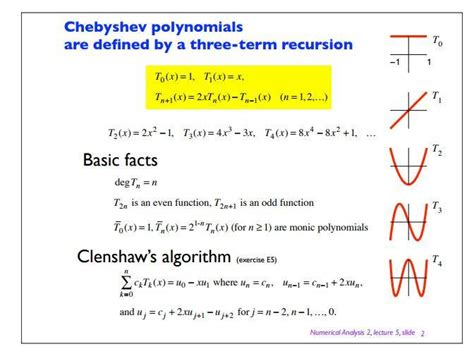 Recreating Chebychev Coefficient From An Article Physics Forums