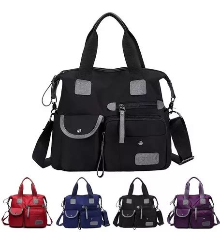 Bolsa Mujer Impermeable Viaje Nylon Tote Crossbody Bandolera Meses