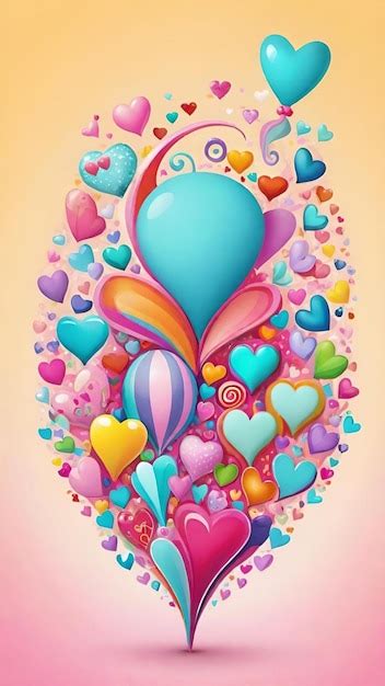 Beautiful Isolated Object Of Love Shapes Premium Ai Generated Image