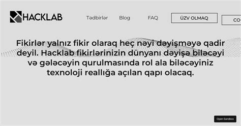Hacklab Connect Hazir Codesandbox