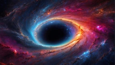 Premium Photo A Black Hole Appears In Outer Space Pulling Nearby