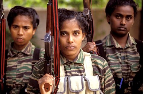 Female Fighters From The Liberation Tigers Of Tamil Eelam Tamil Tigers