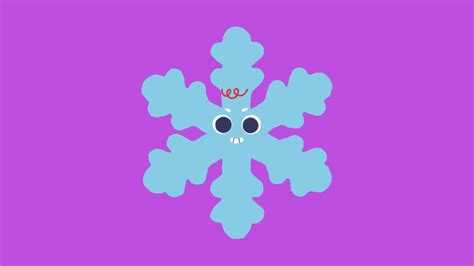 2d Animated Snowflake 36204440 Stock Video At Vecteezy