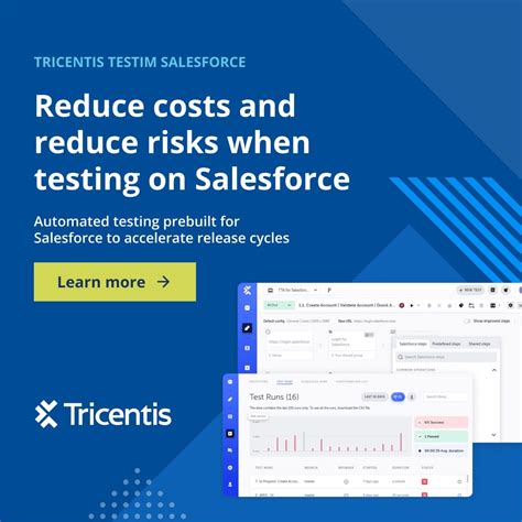 Tricentis On Linkedin Ai Powered Salesforce Testing Tool Tricentis