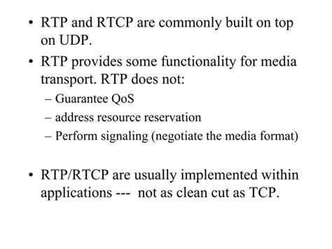 Rtp Rtcp Ppt