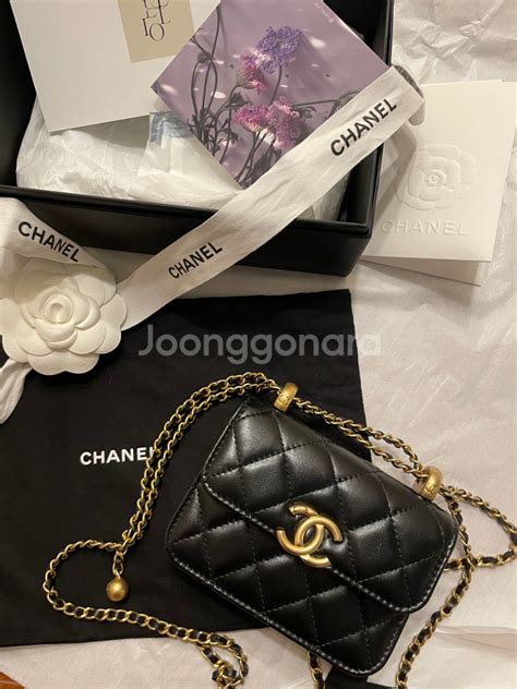 정품 샤넬 미니플랩 체인백 핸드and숄더 숄더백 중고나라