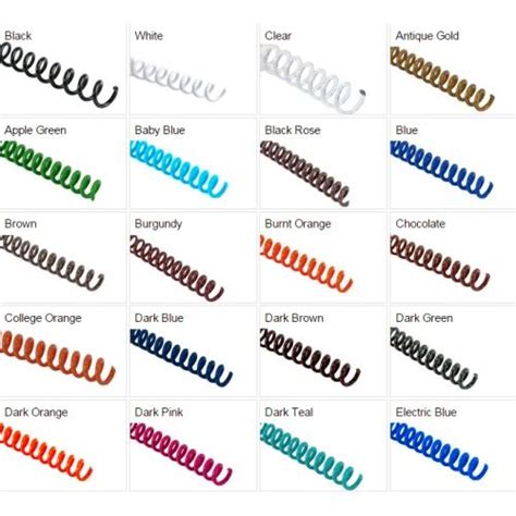 Buy Mm Pitch Plastic Spiral Binding Coil Pk