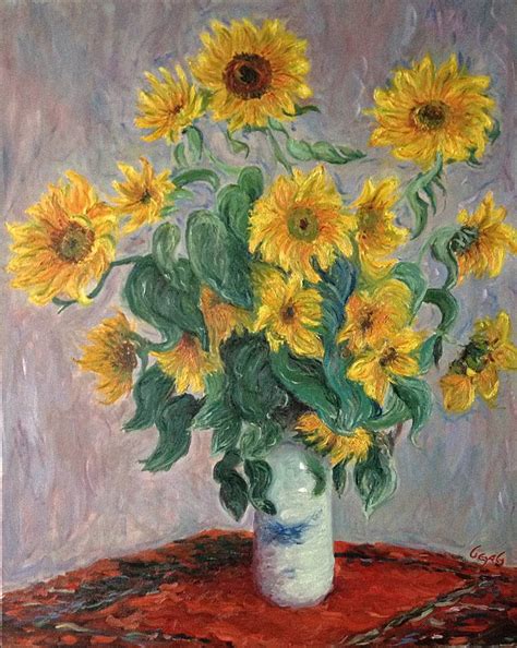 Monet Sunflowers
