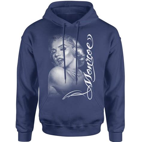 Marilyn Monroe Large Portrait Adult Hoodie Sweatshirt Chingontees
