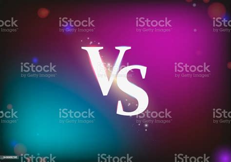 스포츠와 싸움 경쟁을 위한 로고 대 편지 대는 네온 전투 Vs 경기 게임 개념 벡터 일러스트 레이 션 대 경쟁 대결에 대한 스톡 벡터 아트 및 기타 이미지 Istock